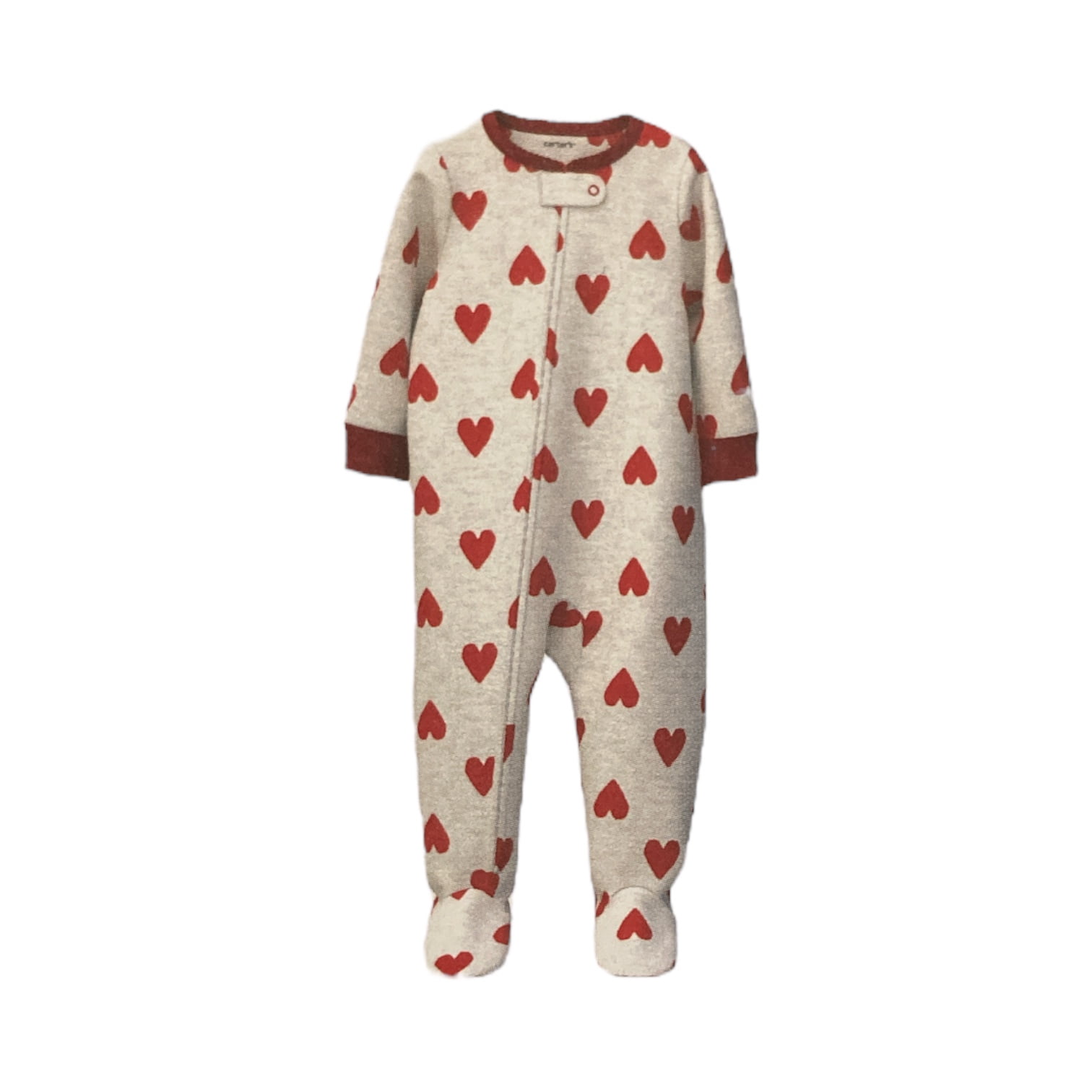 Carter's Infant/Toddler Girl's 1 Piece 2 Way Zipper Snap Footed Fleece ...