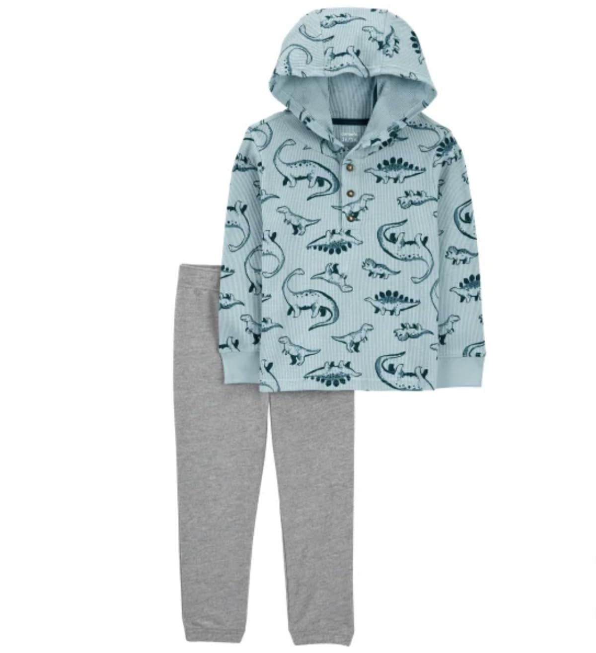 Carter's Little Boy's 2 Piece Playwear Outfit Set, 1 Top and 1 Bottom (Light Blue Dino, 3T ...