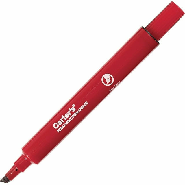 Carter's Permanent Markers - Large Desk-Style Size Chisel Marker Point ...