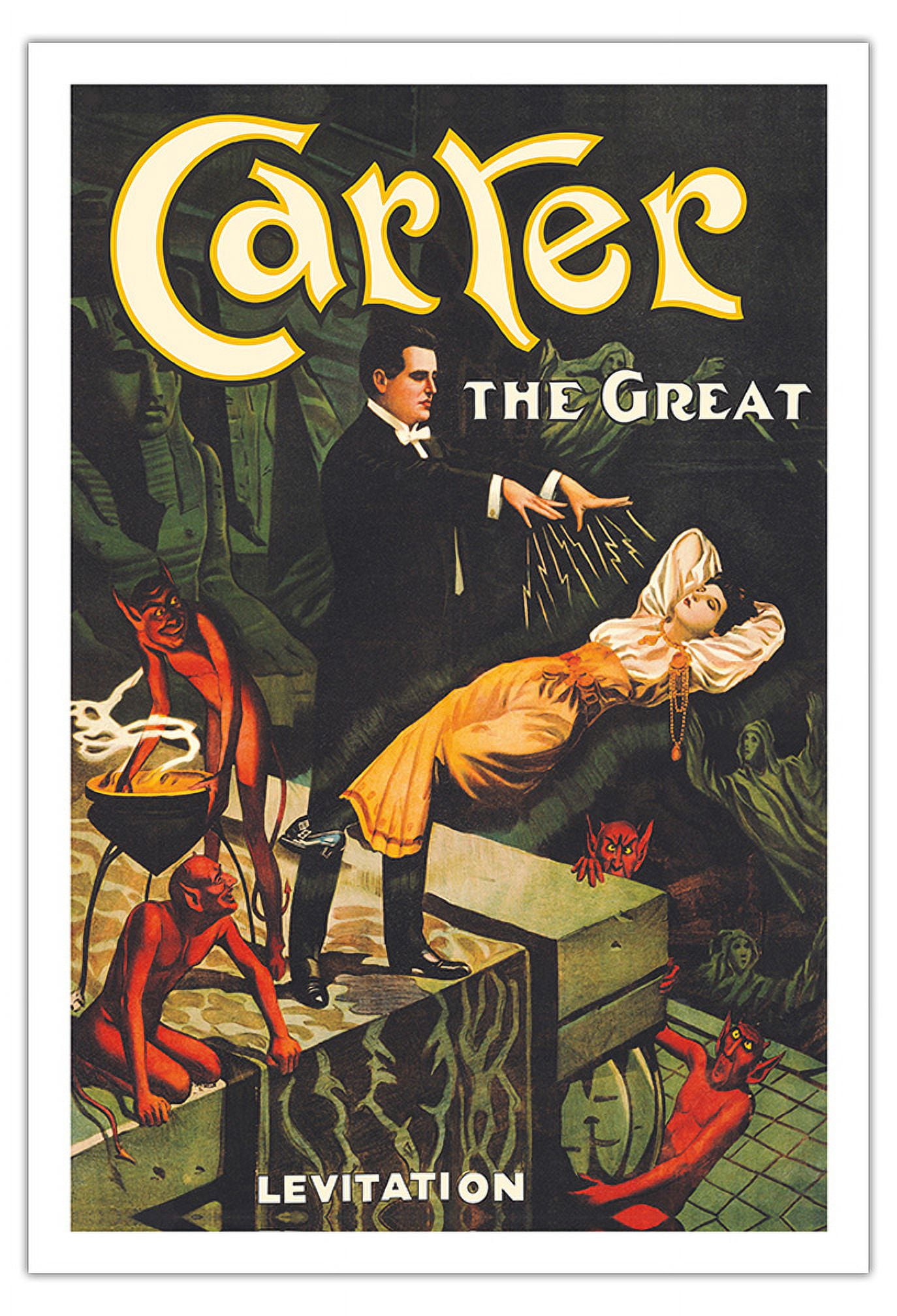 Carter the Great - Charles Joseph Carter - Levitation - Vintage Magic ...