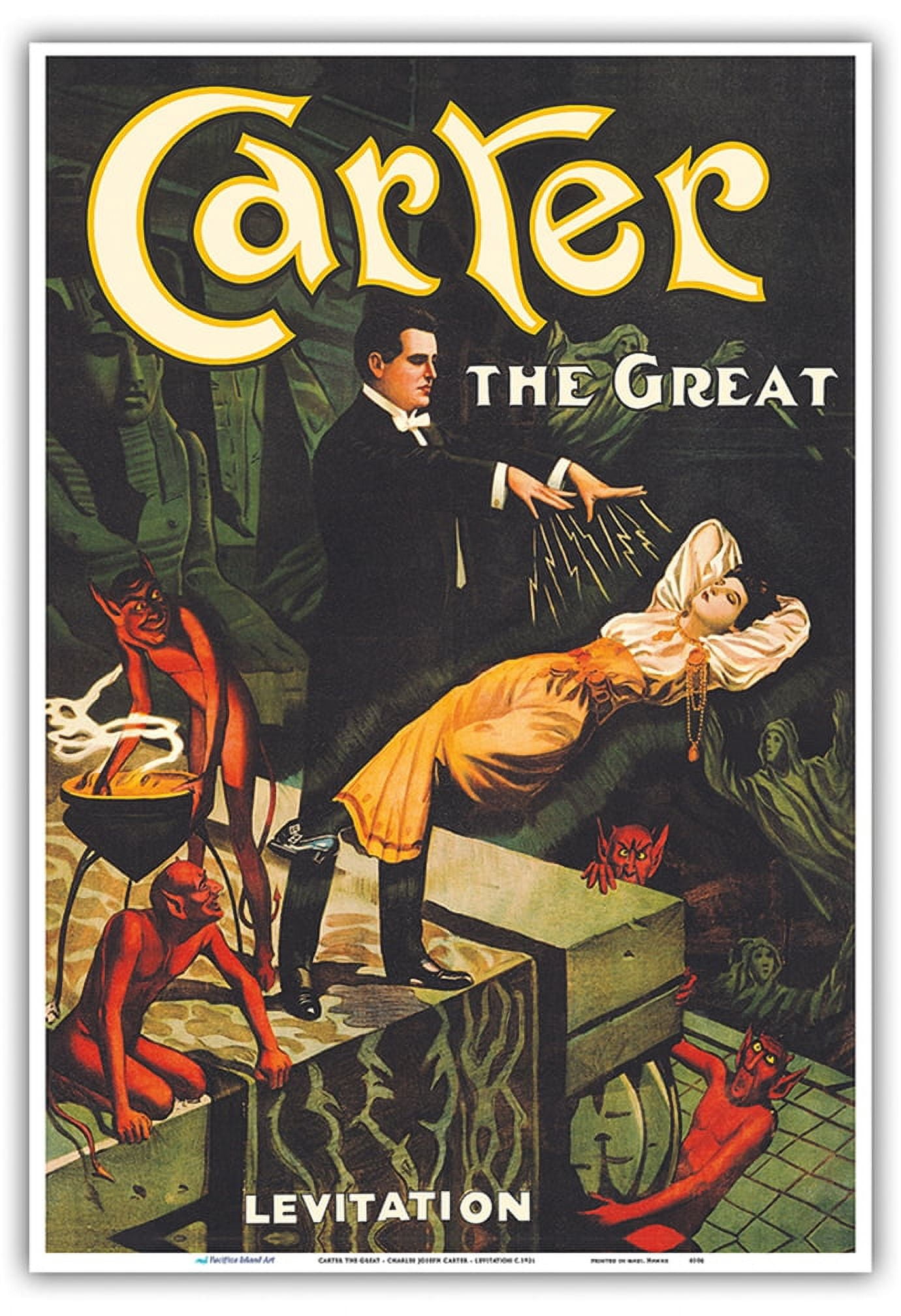 Carter the Great - Charles Joseph Carter - Levitation - Vintage Magic ...