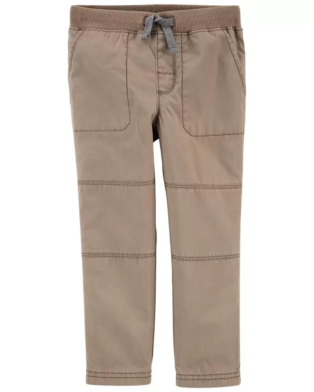 Carters Boys 2T-4T Pull-On Reinforced Knee Pants(Khaki 2T) - Walmart.com
