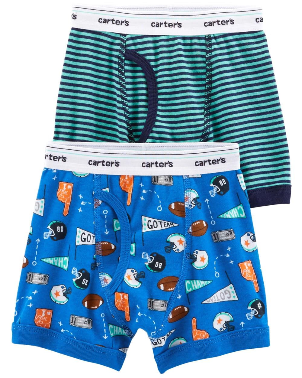 Carters Boys 2T-8 Sports 2-Pack Boxer Brief (Multi 6/7) - Walmart.com
