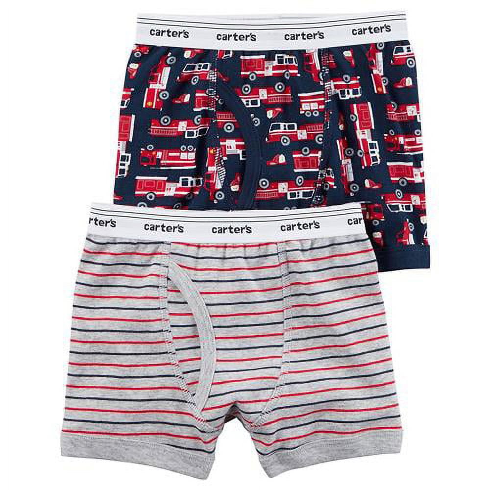 Carters Boys 4-8 2-Pack Fire Truck Boxer Briefs (Multi 6/7) - Walmart.com