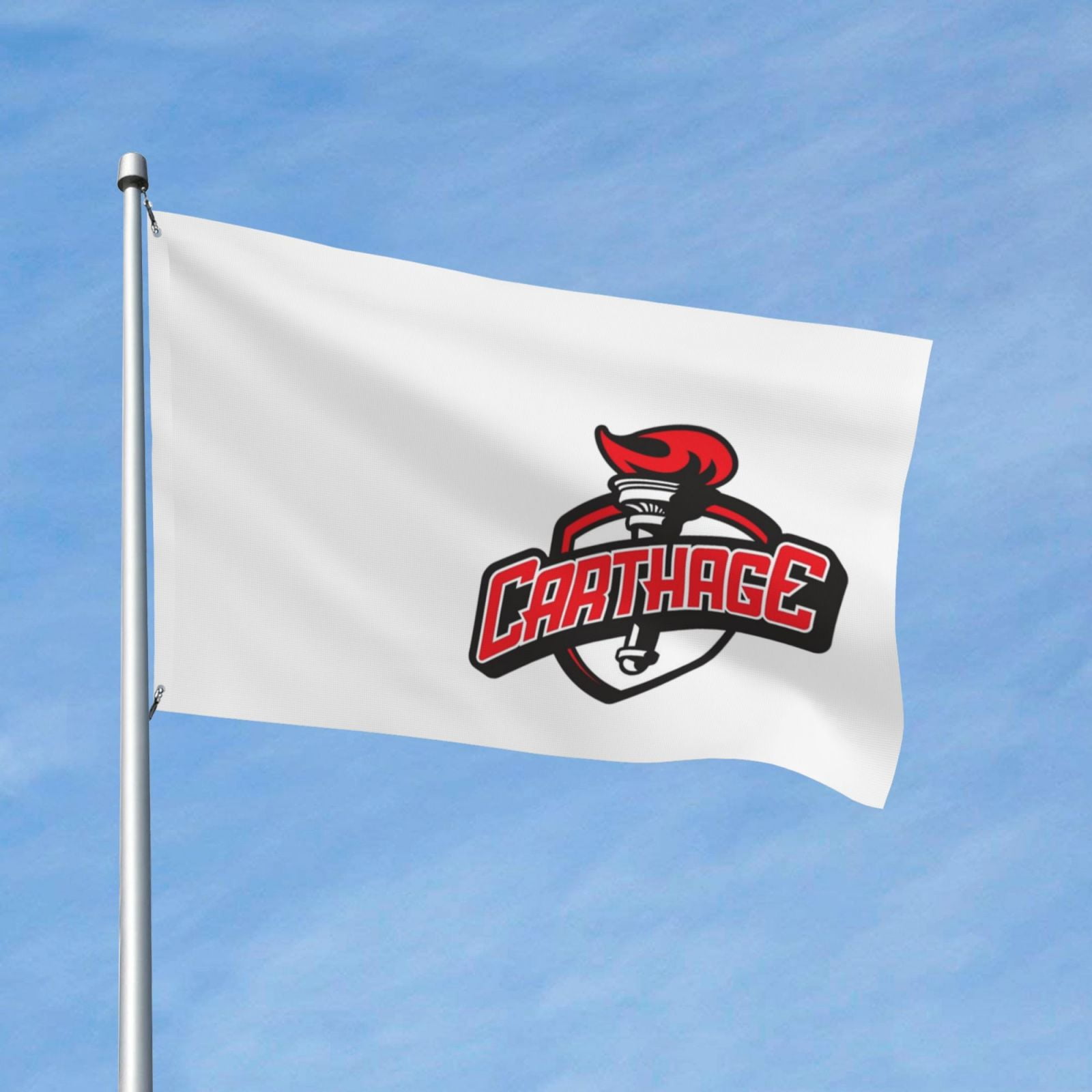 Carthage Aa College Logo 3x5 Ft Flag Double Sided Indoor Outdoor Double ...