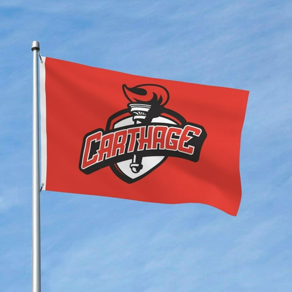 Carthage Aa College Logo 3x5ft Double Sided Outdoor Decorative Flags ...