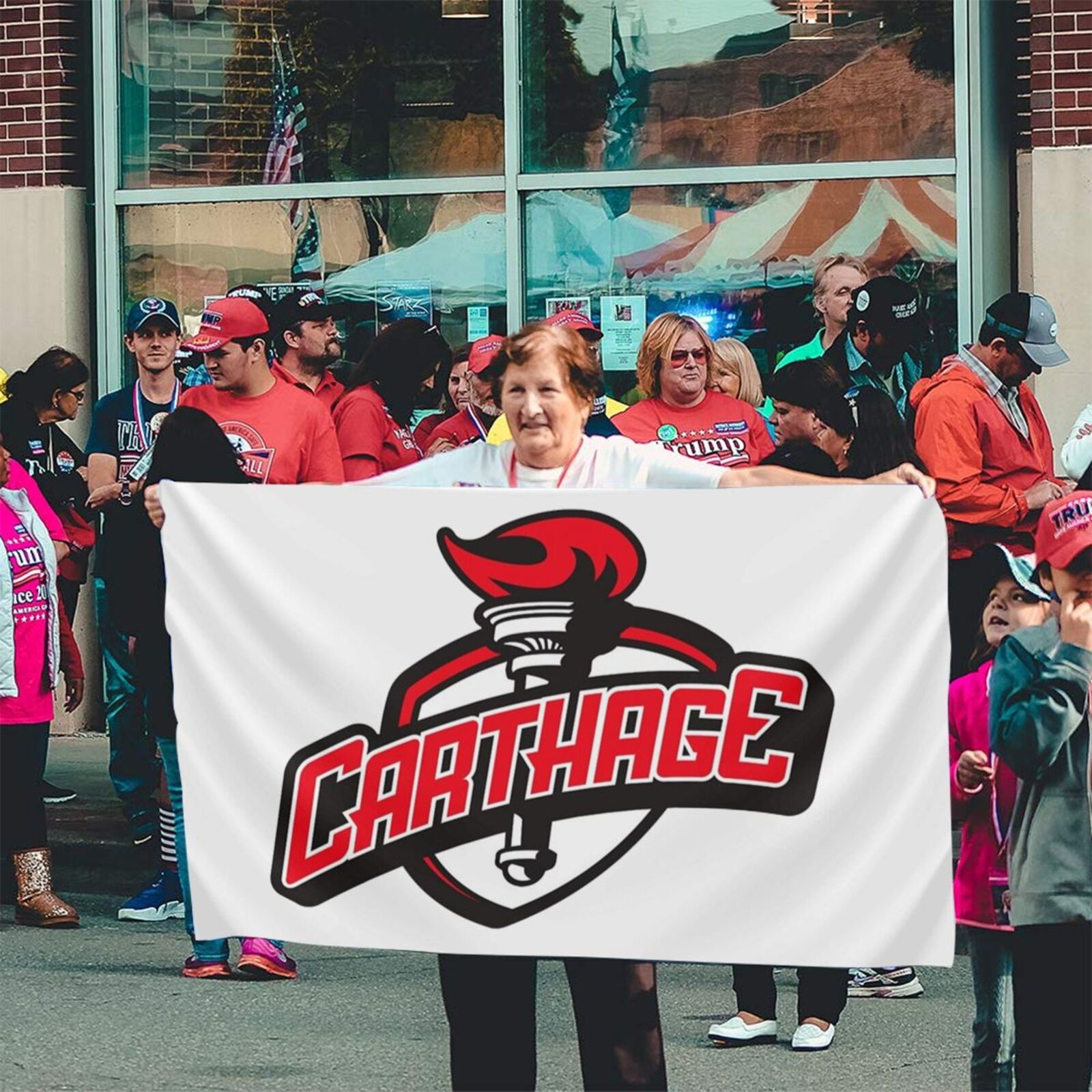 Carthage Aa College Logo Flag 3x5 FT Holiday Banner Garden Yard House ...