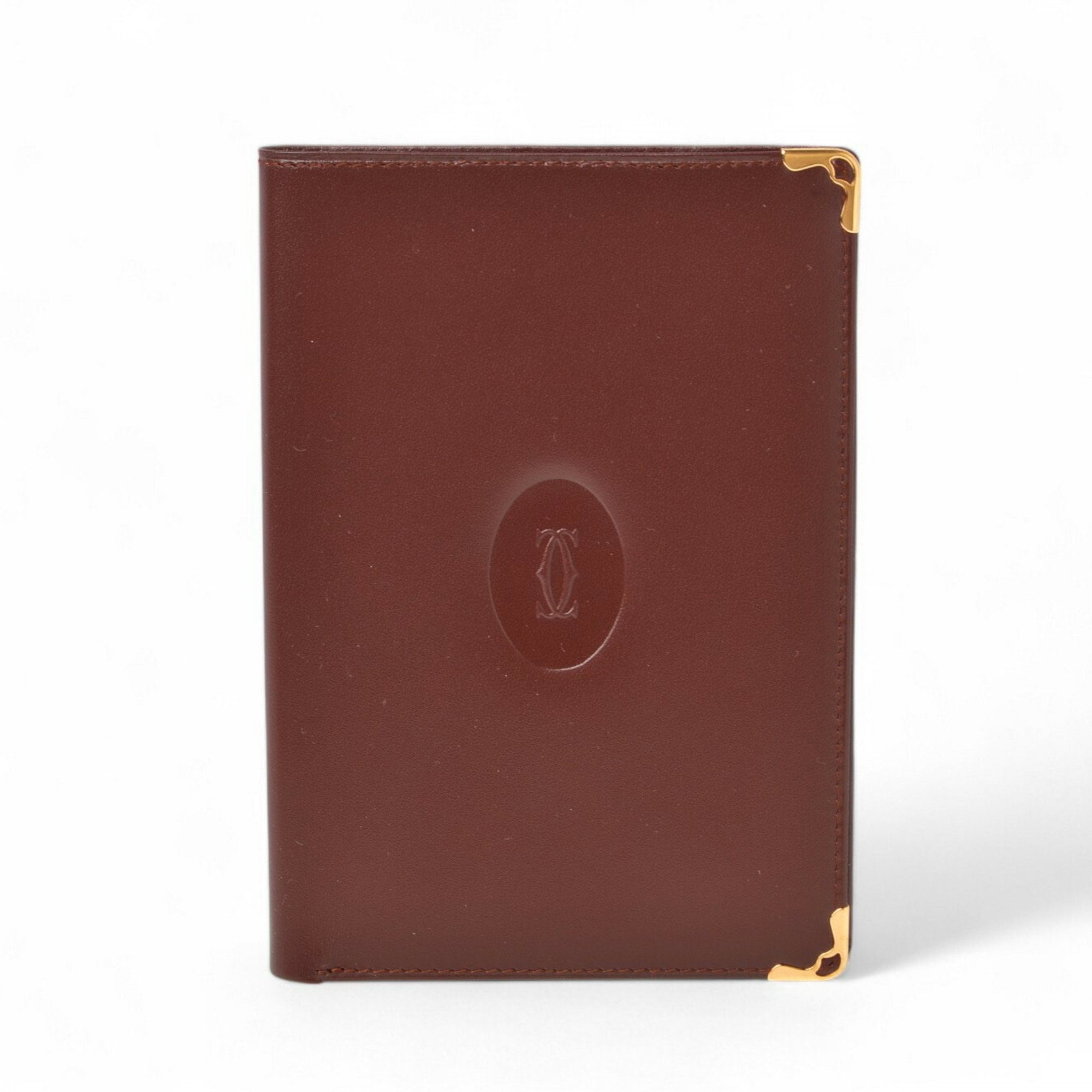 Pre-Owned Cartier Bi-fold Wallet Notebook Cover L3000001 Passport Case ...