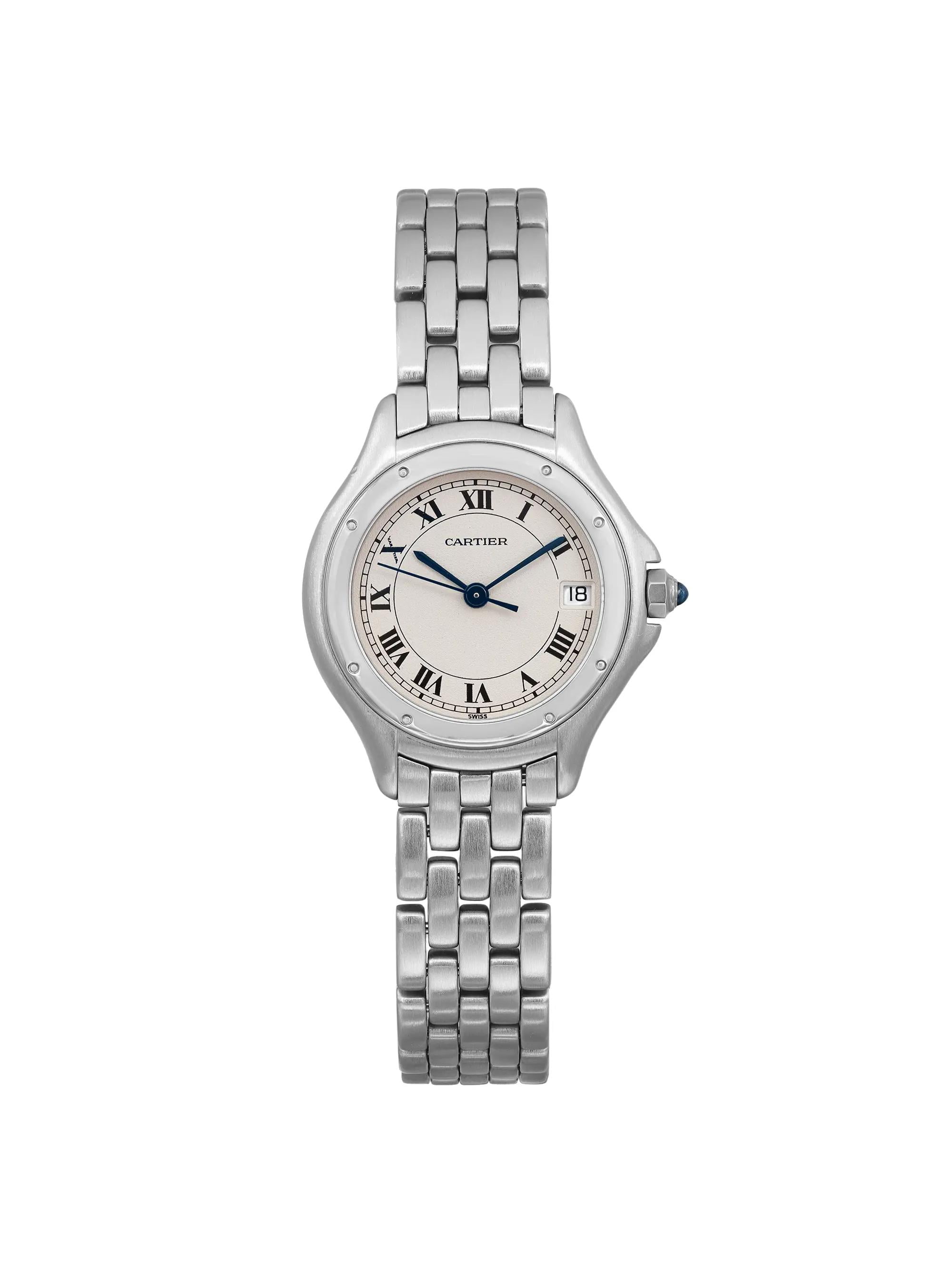 Cartier Panthere Cougar 26mm Steel Silver Dial Quartz Ladies Watch ...