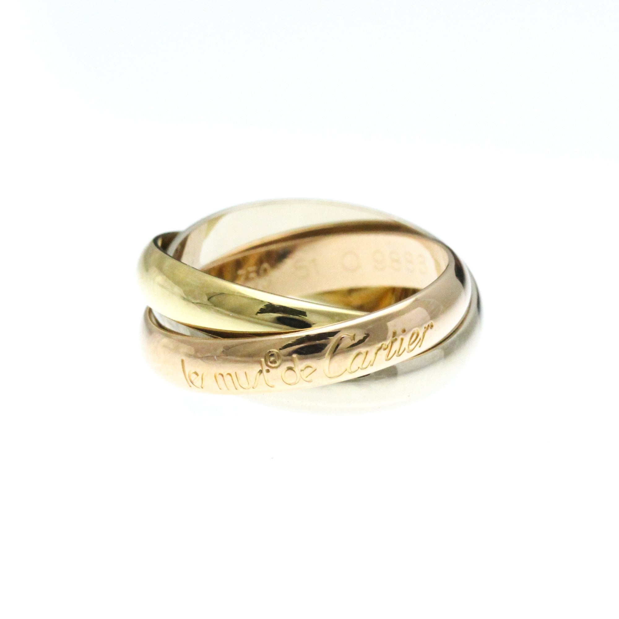 Pre-Owned Cartier Trinity Pink Gold (18K),White Gold (18K),Yellow Gold ...