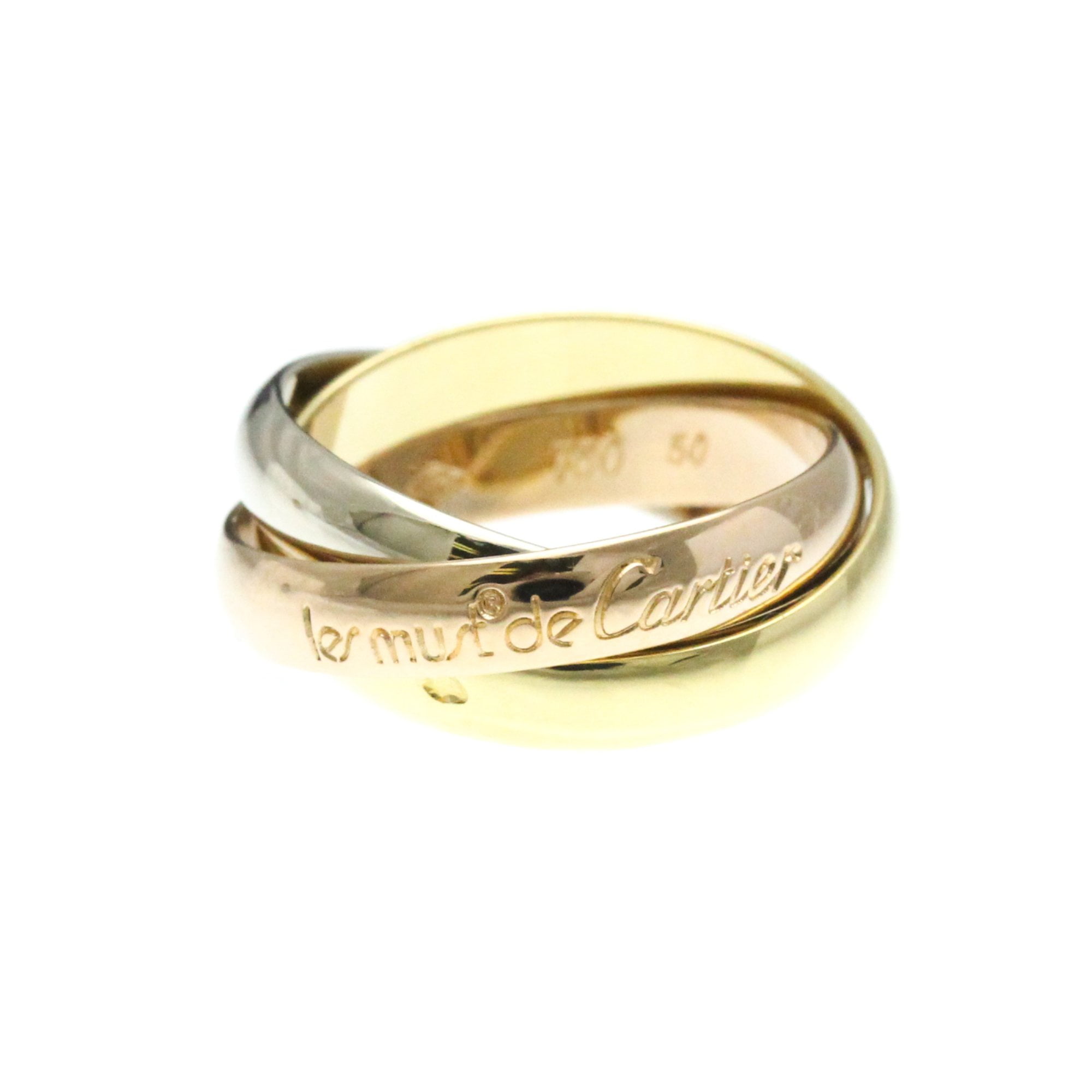 Pre-Owned Cartier Trinity Pink Gold (18K),White Gold (18K),Yellow Gold ...