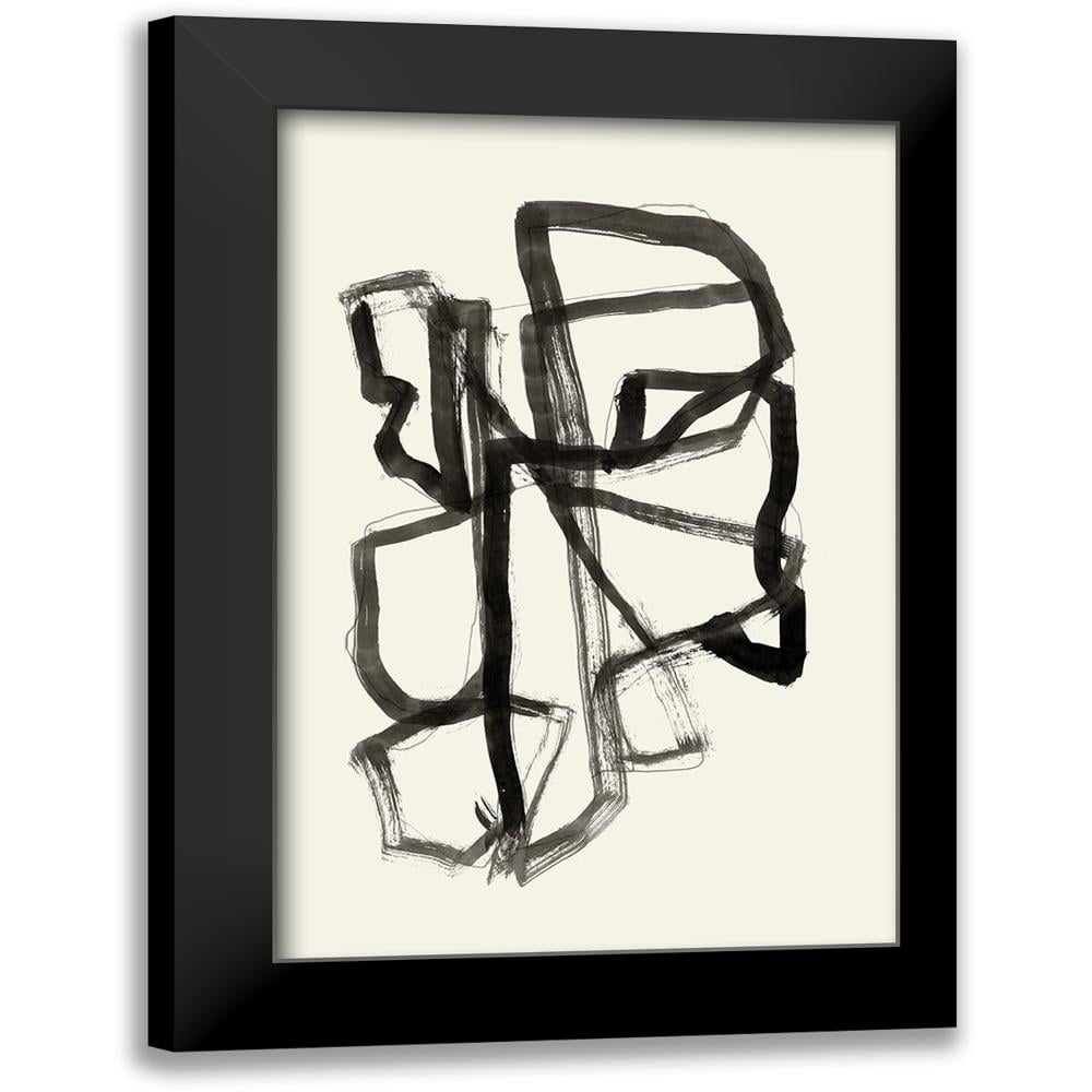Cartissi 11x14 Black Modern Framed Museum Art Print Titled - Conte II - Walmart.com