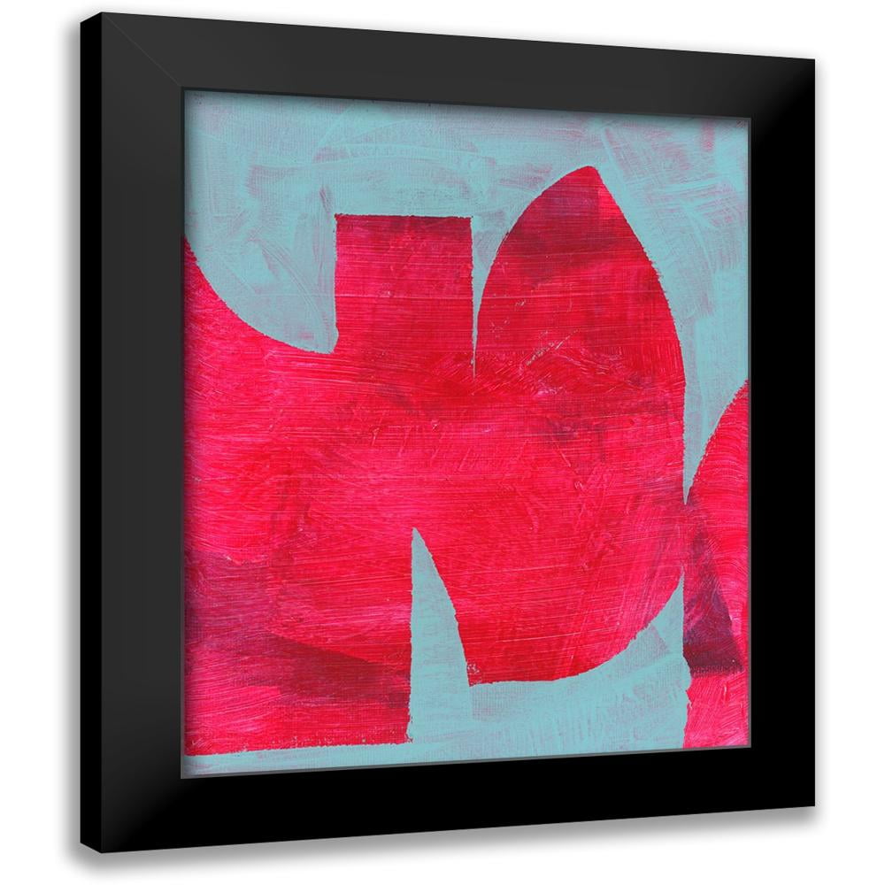 Cartissi 12x14 Black Modern Framed Museum Art Print Titled - Magenta ...