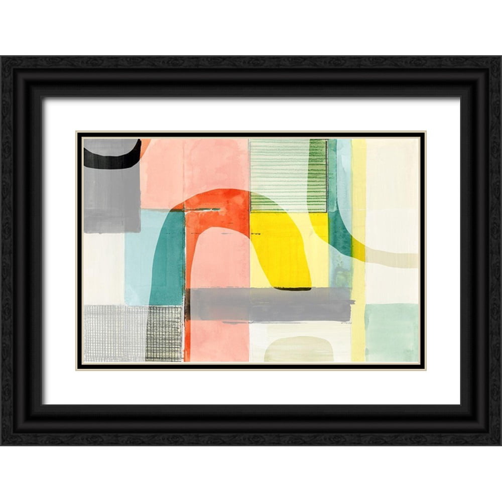 Cartissi 14x11 Black Ornate Wood Framed with Double Matting Museum Art ...