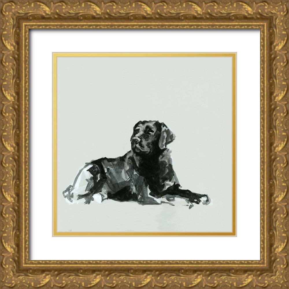 Cartissi 15x15 Gold Ornate Wood Framed with Double Matting Museum Art ...