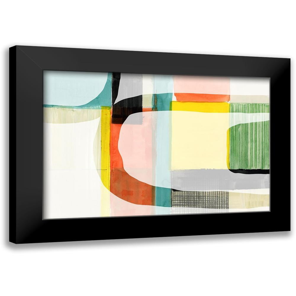 Cartissi 18x13 Black Modern Framed Museum Art Print Titled - Rainbow ...