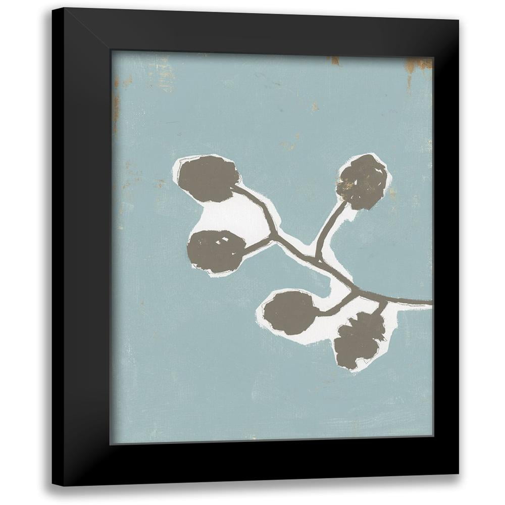 Cartissi 19x24 Black Modern Framed Museum Art Print Titled - Floral Silhouette III - Walmart.com