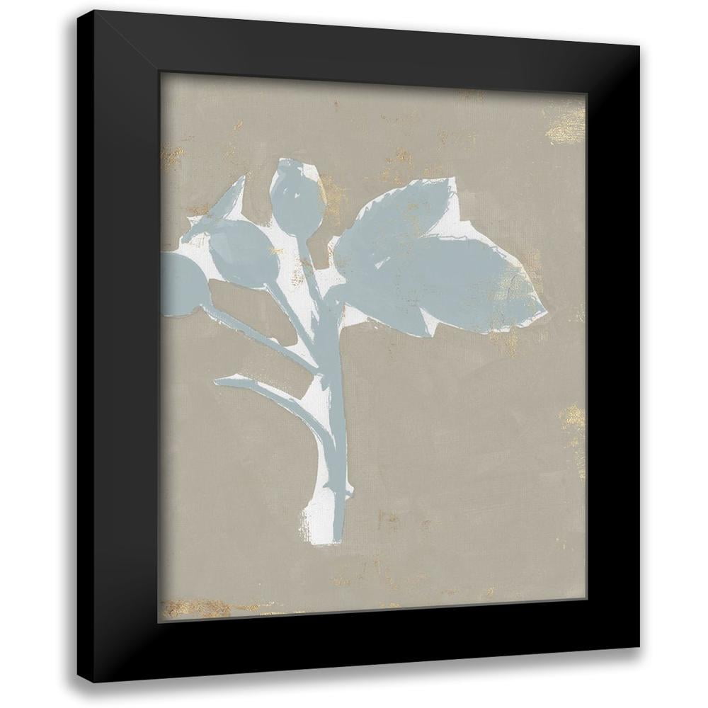 Cartissi 19x24 Black Modern Framed Museum Art Print Titled - Floral Silhouette II - Walmart.com