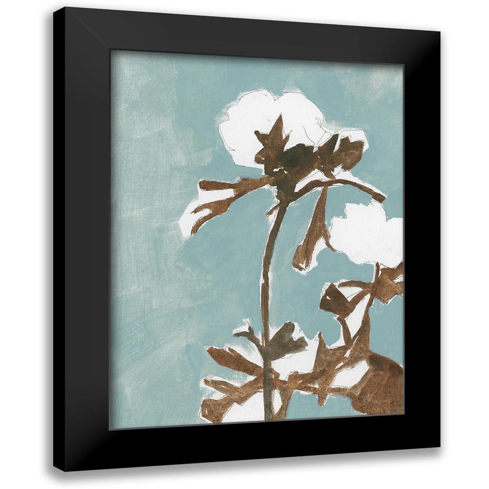 Cartissi 19x24 Black Modern Framed Museum Art Print Titled - Naive Floral Silhouette III ...