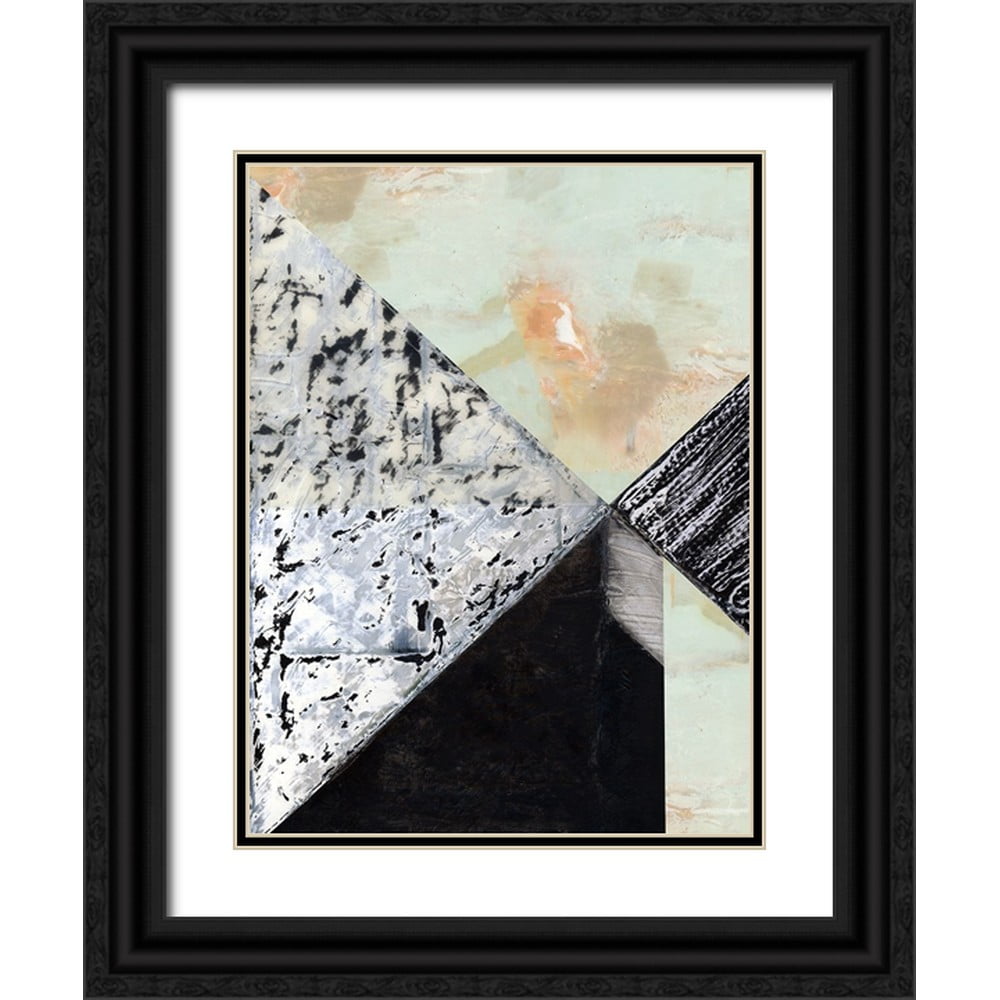 Cartissi 19x24 Black Ornate Wood Framed with Double Matting Museum Art Print Titled - Tiles And ...