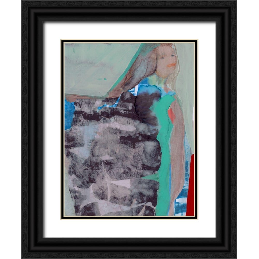 Cartissi 19x24 Black Ornate Wood Framed with Double Matting Museum Art Print Titled - Walking ...