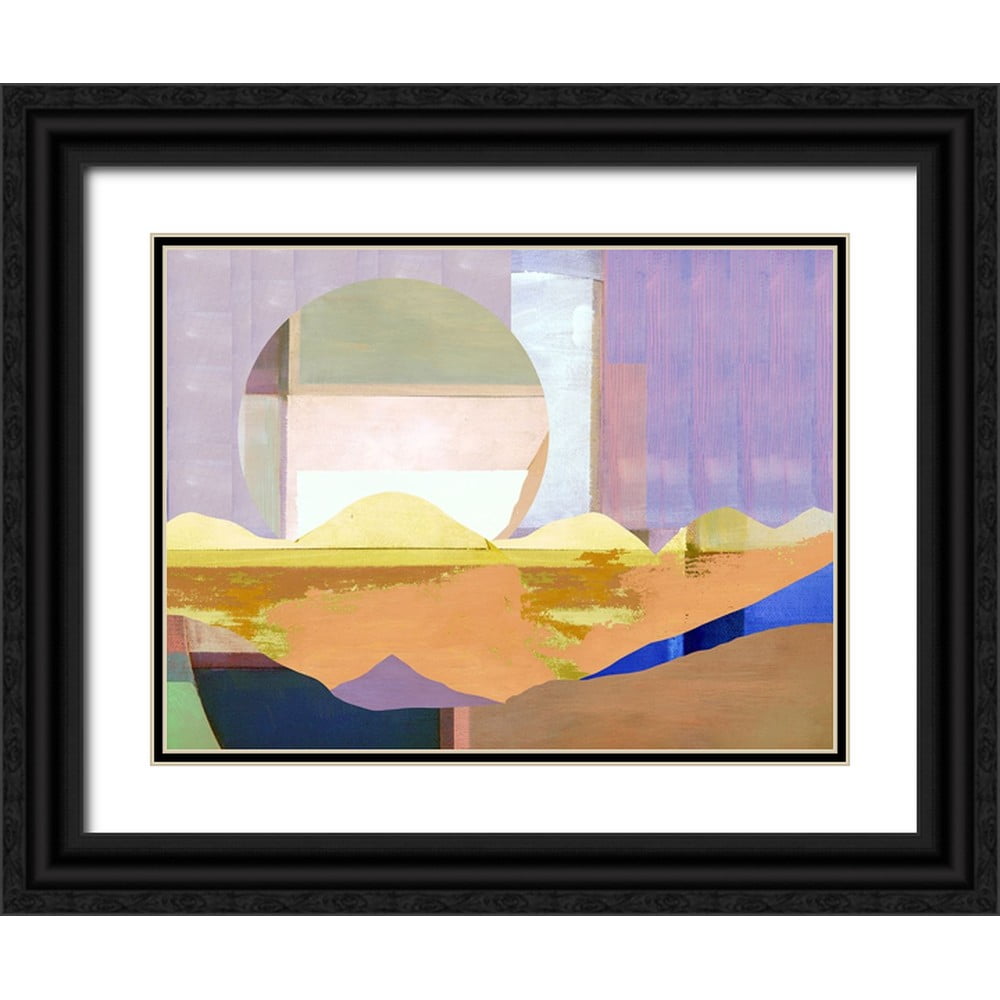 Cartissi 24x19 Black Ornate Wood Framed with Double Matting Museum Art ...