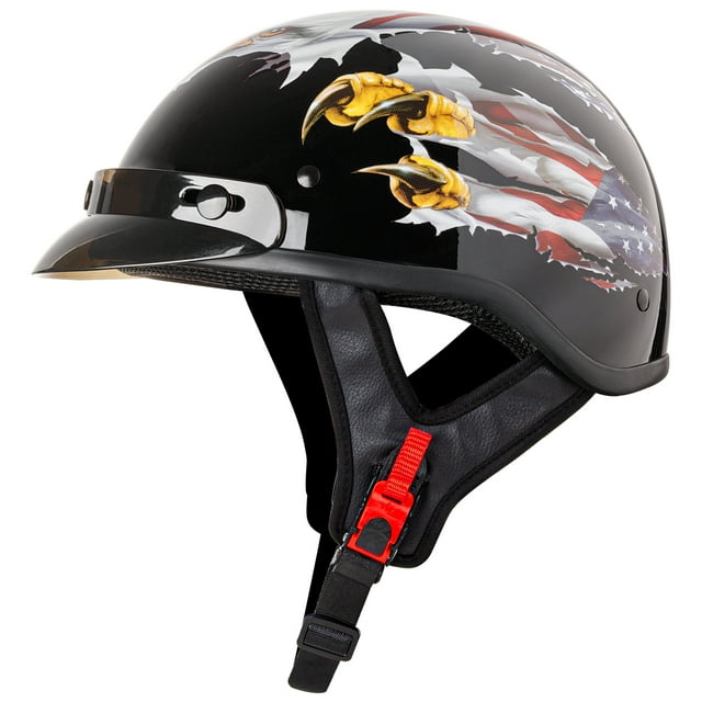 CARTMAN Cruiser Half Face DOT Approved Medium Helmet - Walmart.com