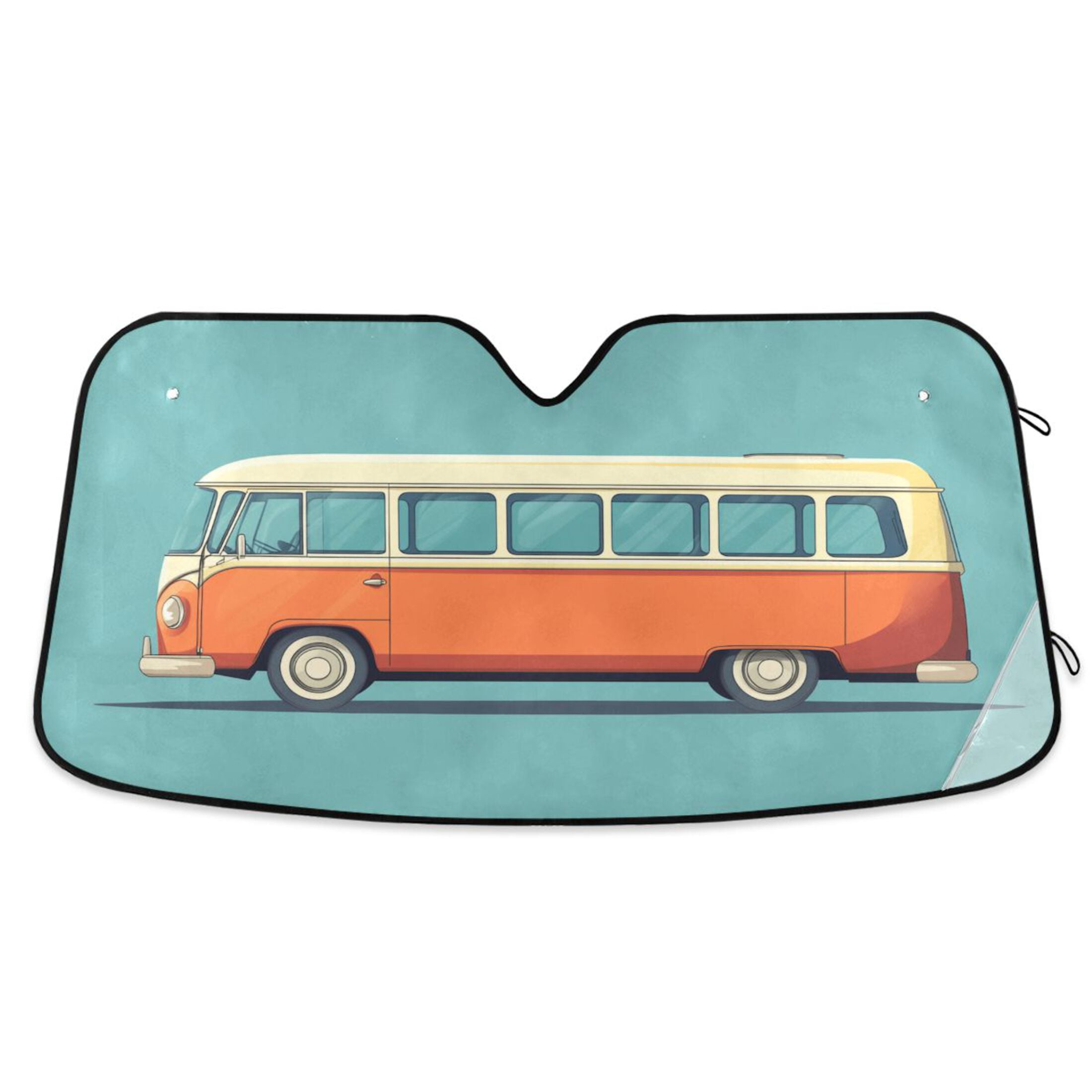 Carton Bus Car Windshield Sun Shade Foldable Car Front Window Visor ...