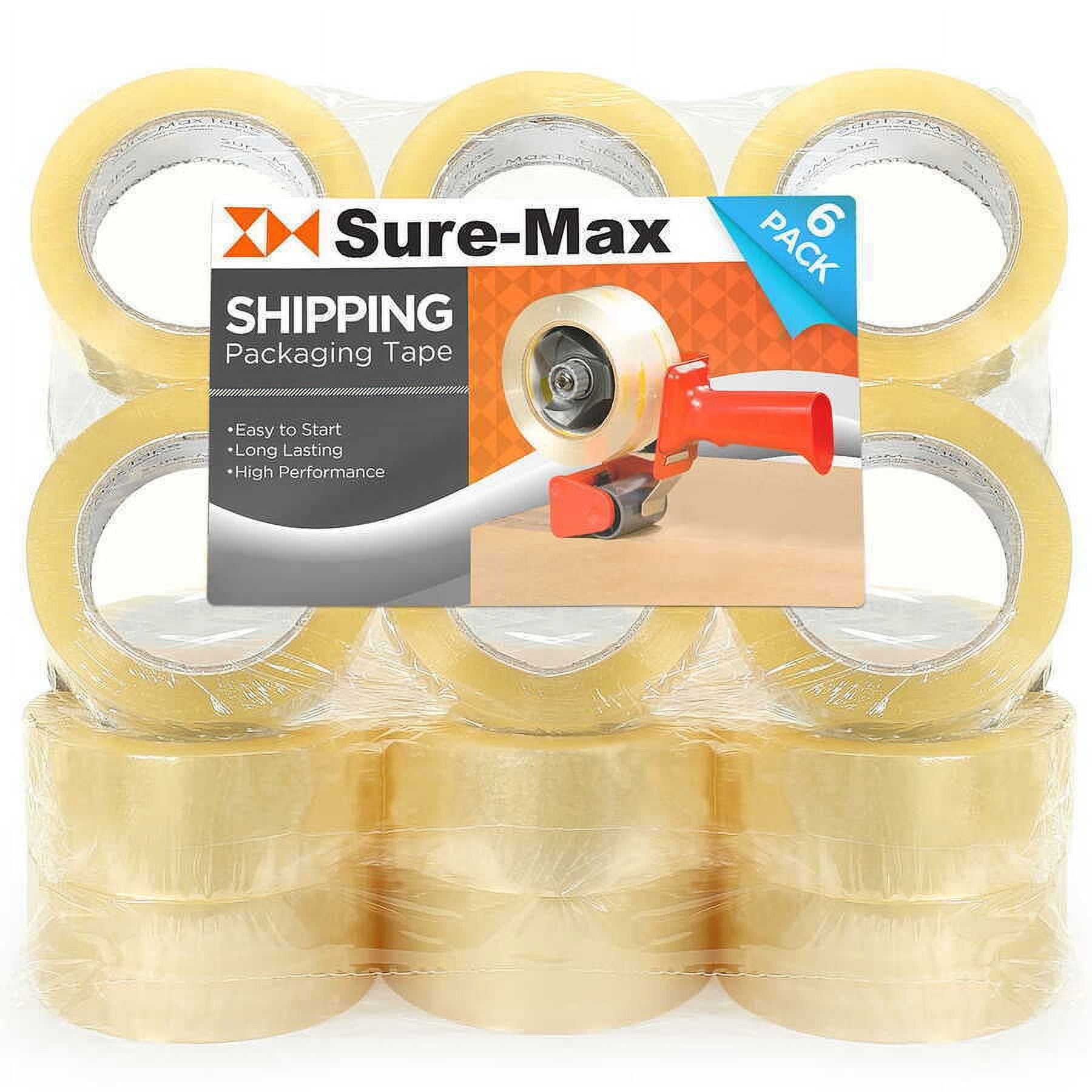 Carton SealingTape, Clear Packing Tape, 2 mil, 2" x 110 yard, 18 Rolls ...