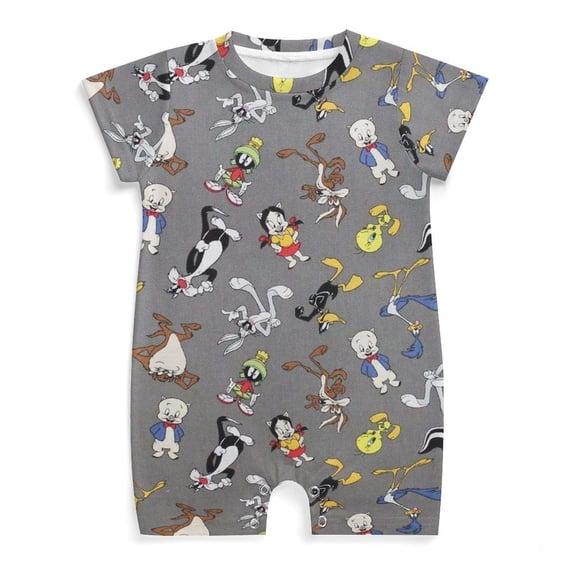 Cartonn Looney Tunes Baby One-Piece Rompers Summer Short Sleeve Outfit ...