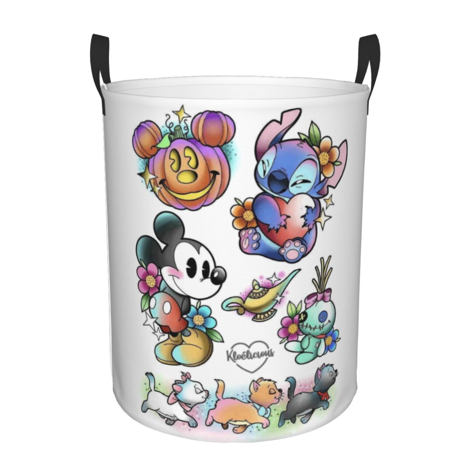 Cartoon（115）Round mickey mouse Waterproof Foldable Laundry Hamper Dirty ...