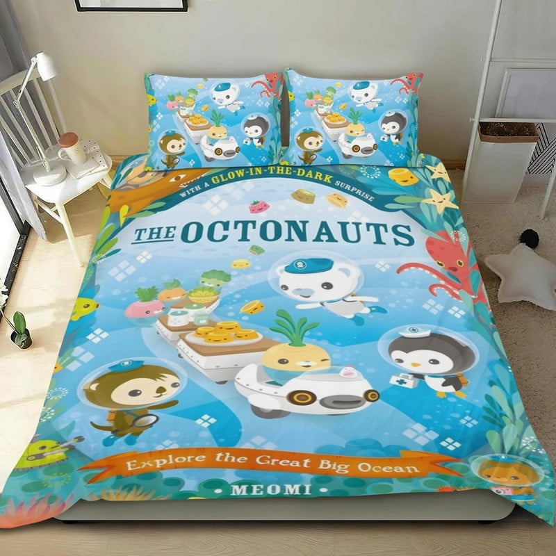 Cartoon 3 Piece Bedding Set Octonauts Comforter Set Cute Duvet Cover ...