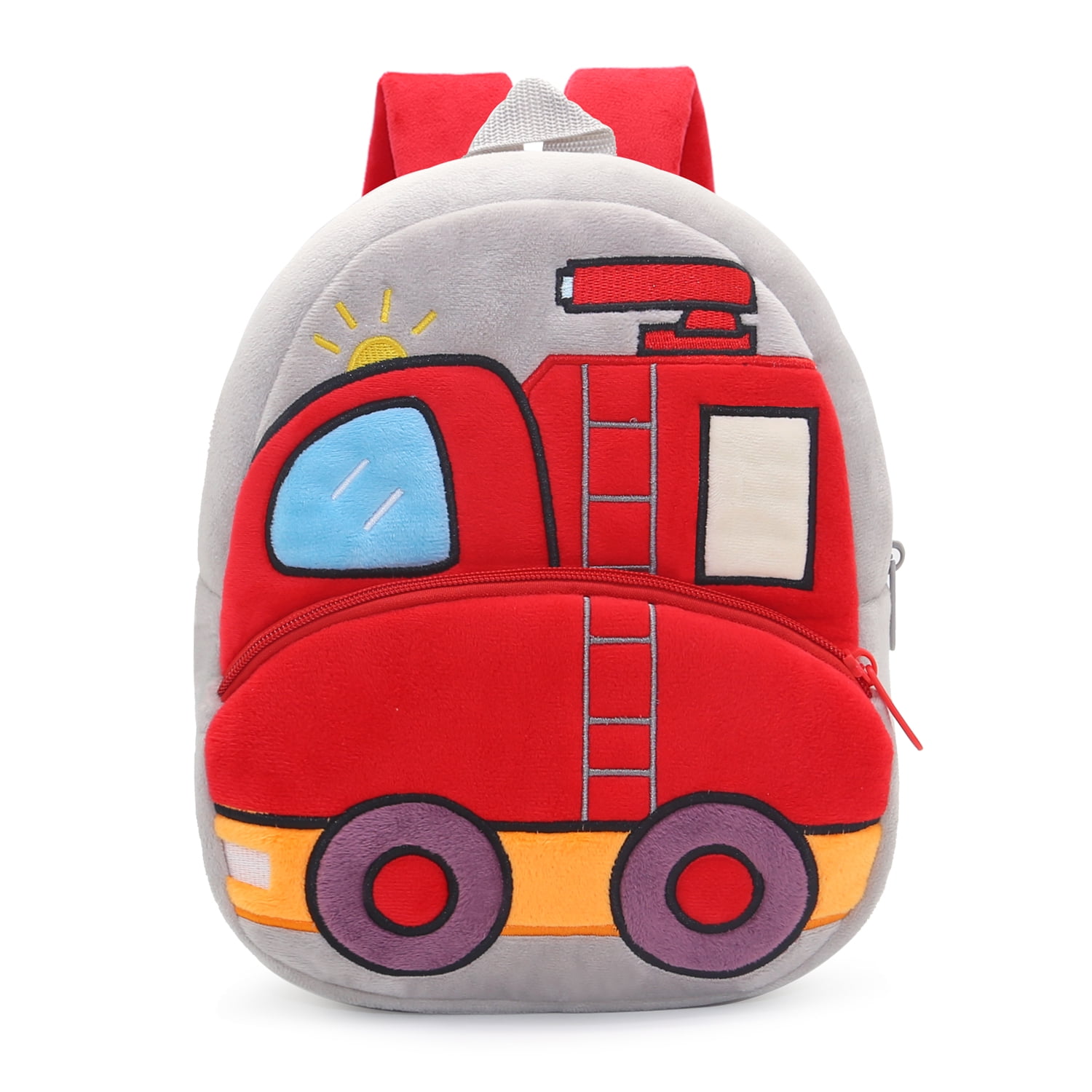Cartoon 3D Excavator Tractor 2-4 Years Toddler Backpack Engineering ...