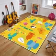 Cartoon 3D Printing Kids Bedroom Area Rugs Soft Baby Play Crawling Rug ...