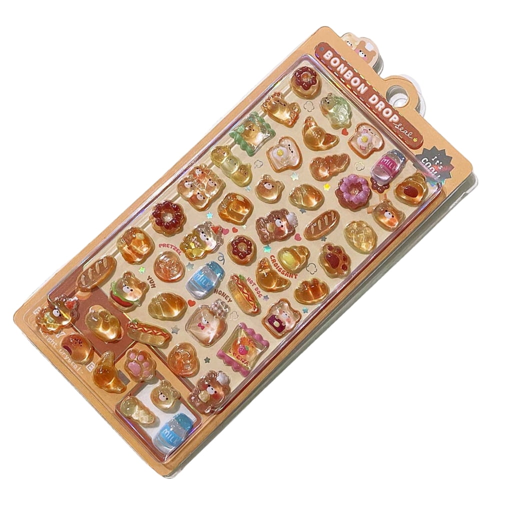 Cartoon 3D Sticker Scrapbooking Sticker Clear 3D Sticker Kids ...