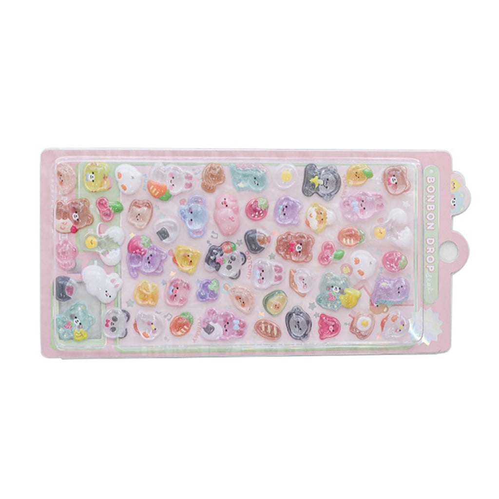 Cartoon 3D Stickers Scrapbooking Stickers Cartoon Stickers for Planner ...