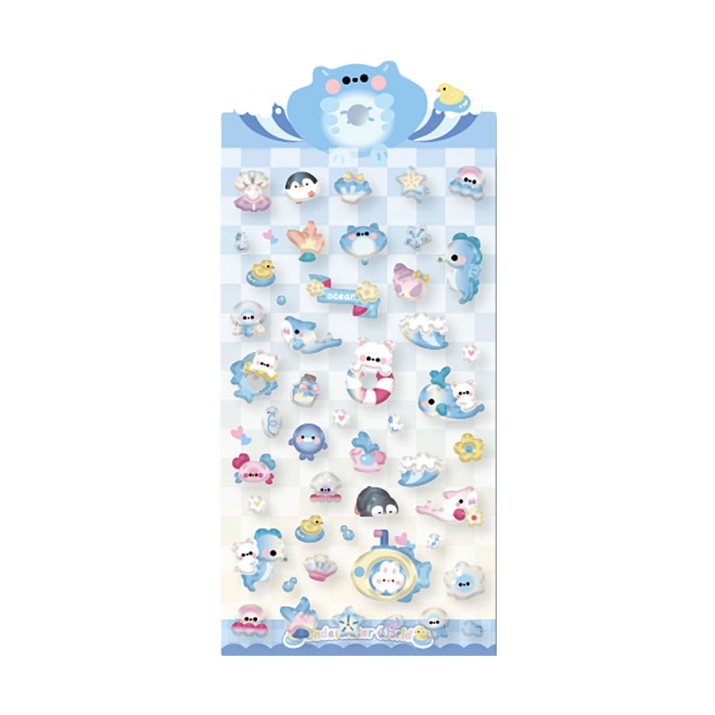 Cartoon 3D Stickers Water Resistant Butterfly Sticker for Planner Pen ...