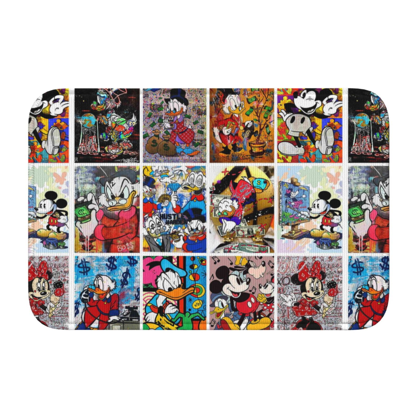 Cartoon (43) Funny Mickey Mouse Rubber Non-Slip Doormat Washable Dirt ...