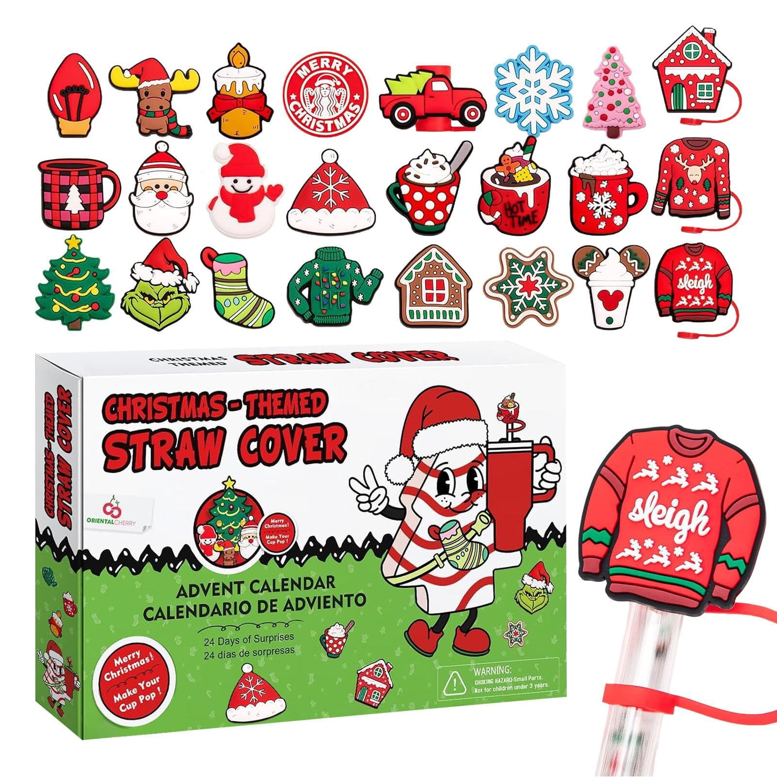 Cartoon Advent Calendar - Countdown Playset Cartoon Toy 24 Days ...