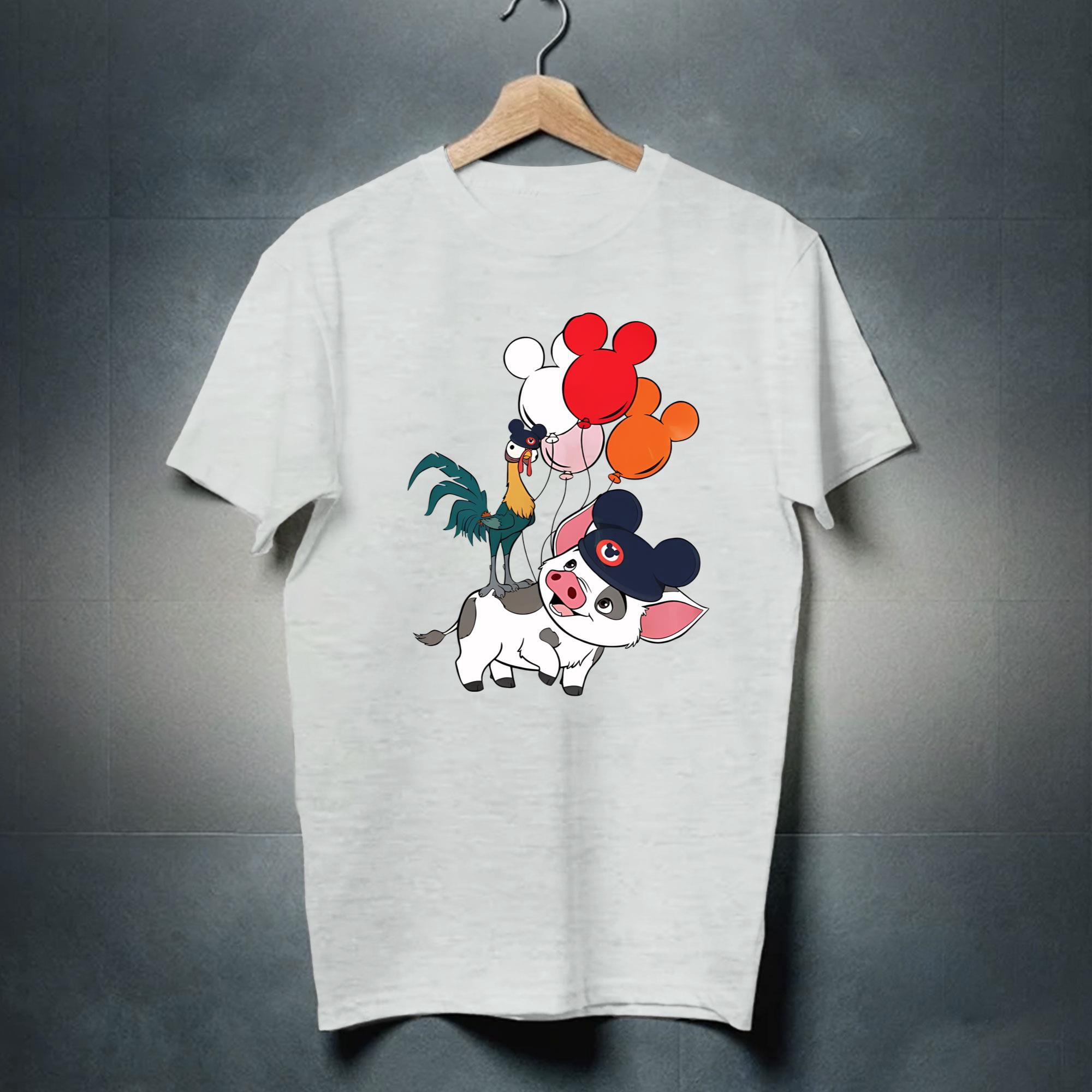 Cartoon Adventure Graphic T-Shirt, Magic Kingdom Design Tee, Vacation ...