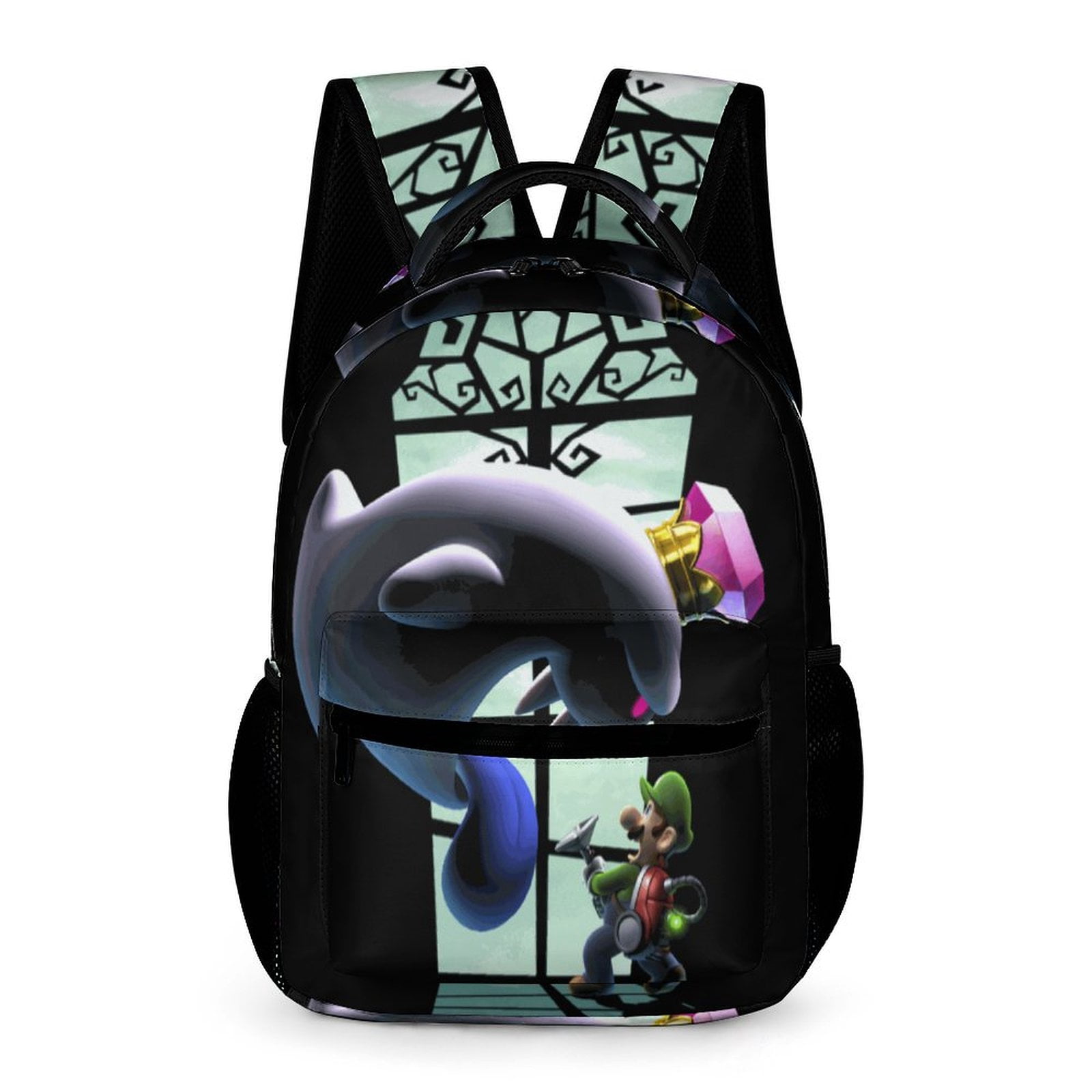 Cartoon Adventure Luigi's Mansion Backpack Daypack Schoolbag Student ...