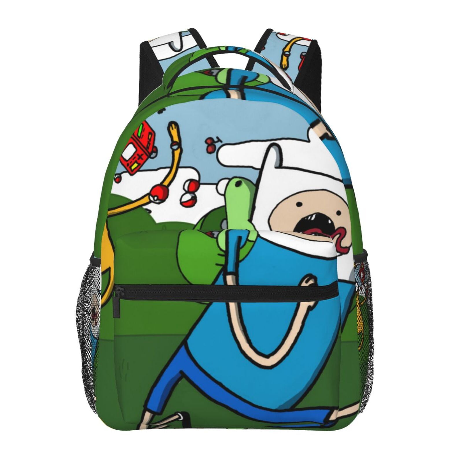 Cartoon Adventure Time Backpack Shoulders Laptop Daypack Student School ...