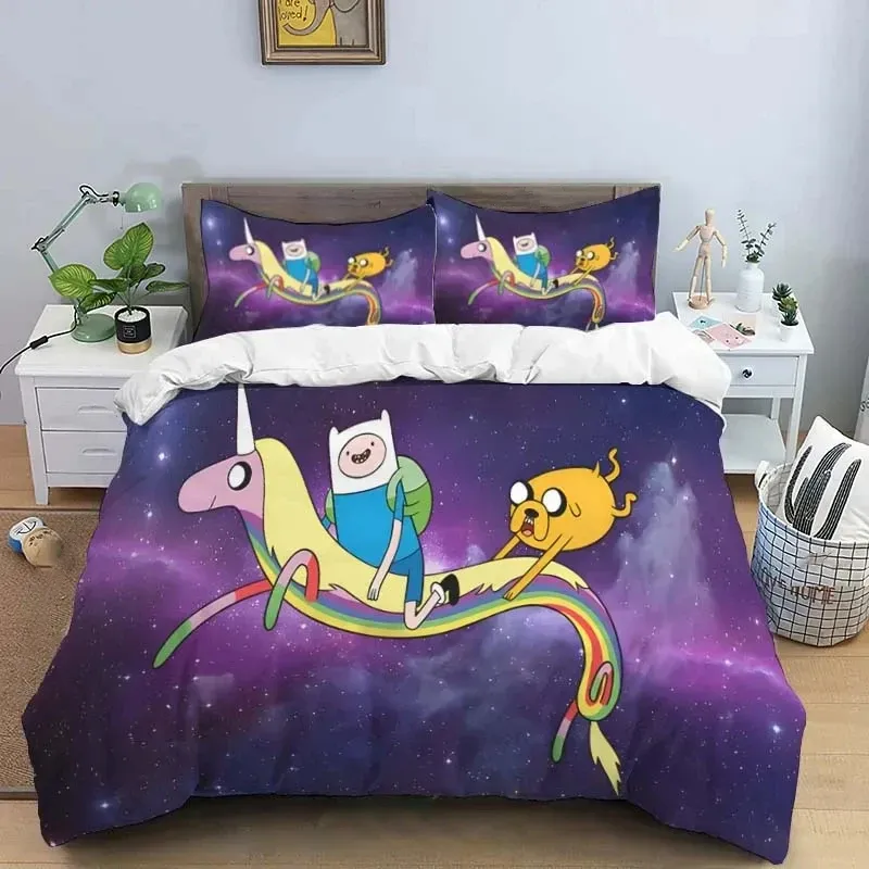 Cartoon Adventure Time Bedding Set Duvet Cover Bed Set Quilt Cover ...