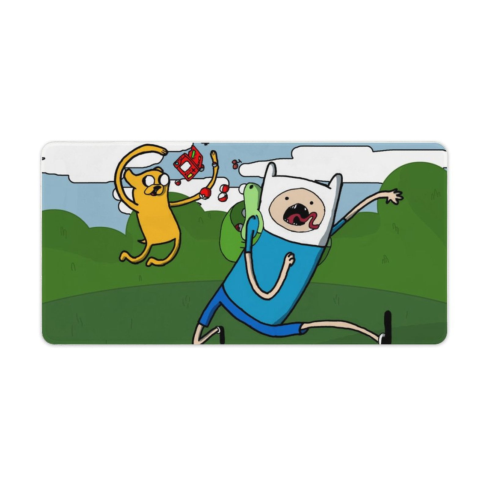 Cartoon Adventure Time Mouse Pad No-sliped Large Mousepad Extended ...