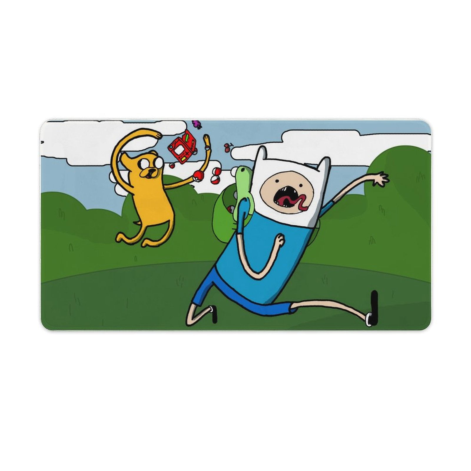 Cartoon Adventure Time Mouse Pad No-sliped Large Mousepad Extended ...