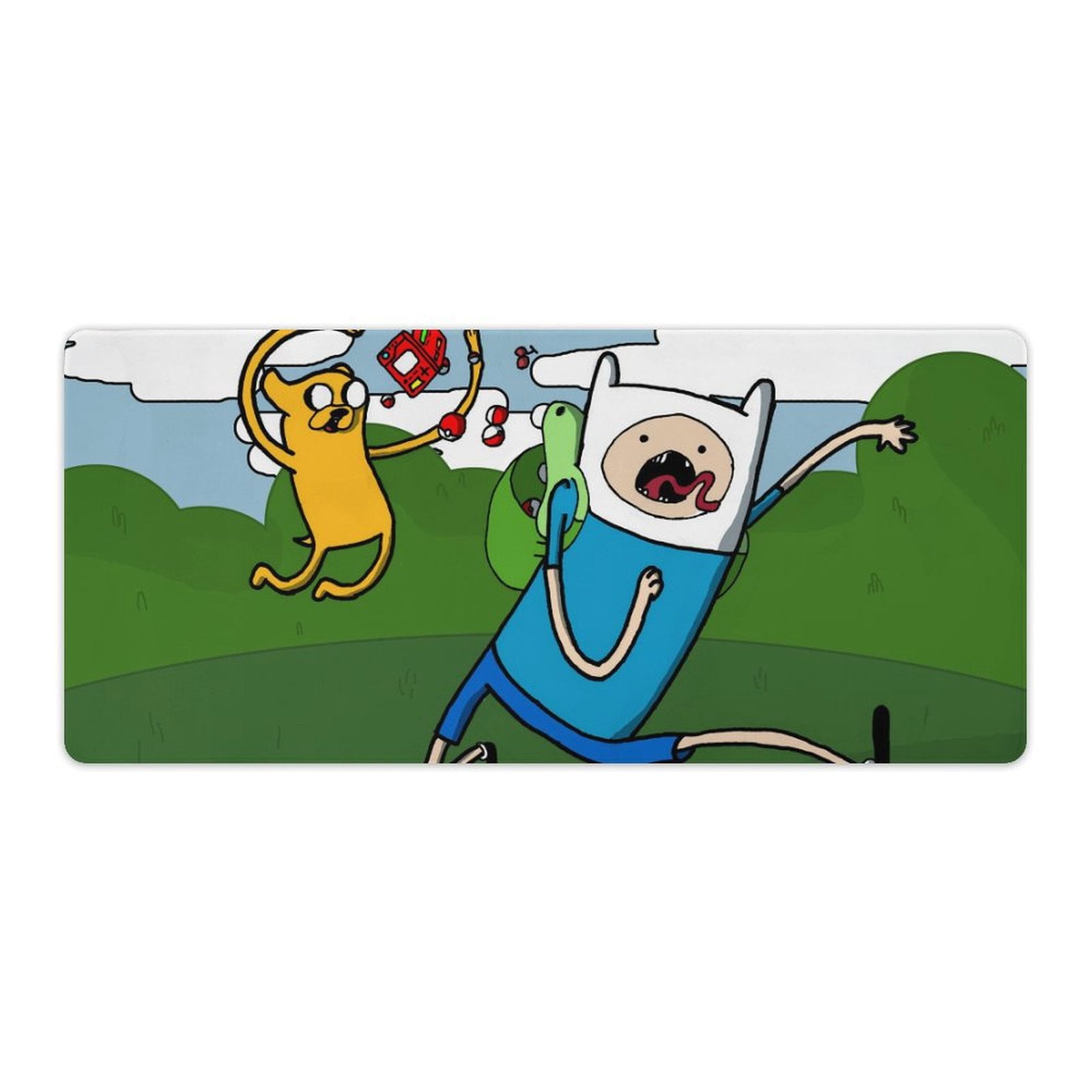 Cartoon Adventure Time Mouse Pad No-sliped Large Mousepad Extended ...