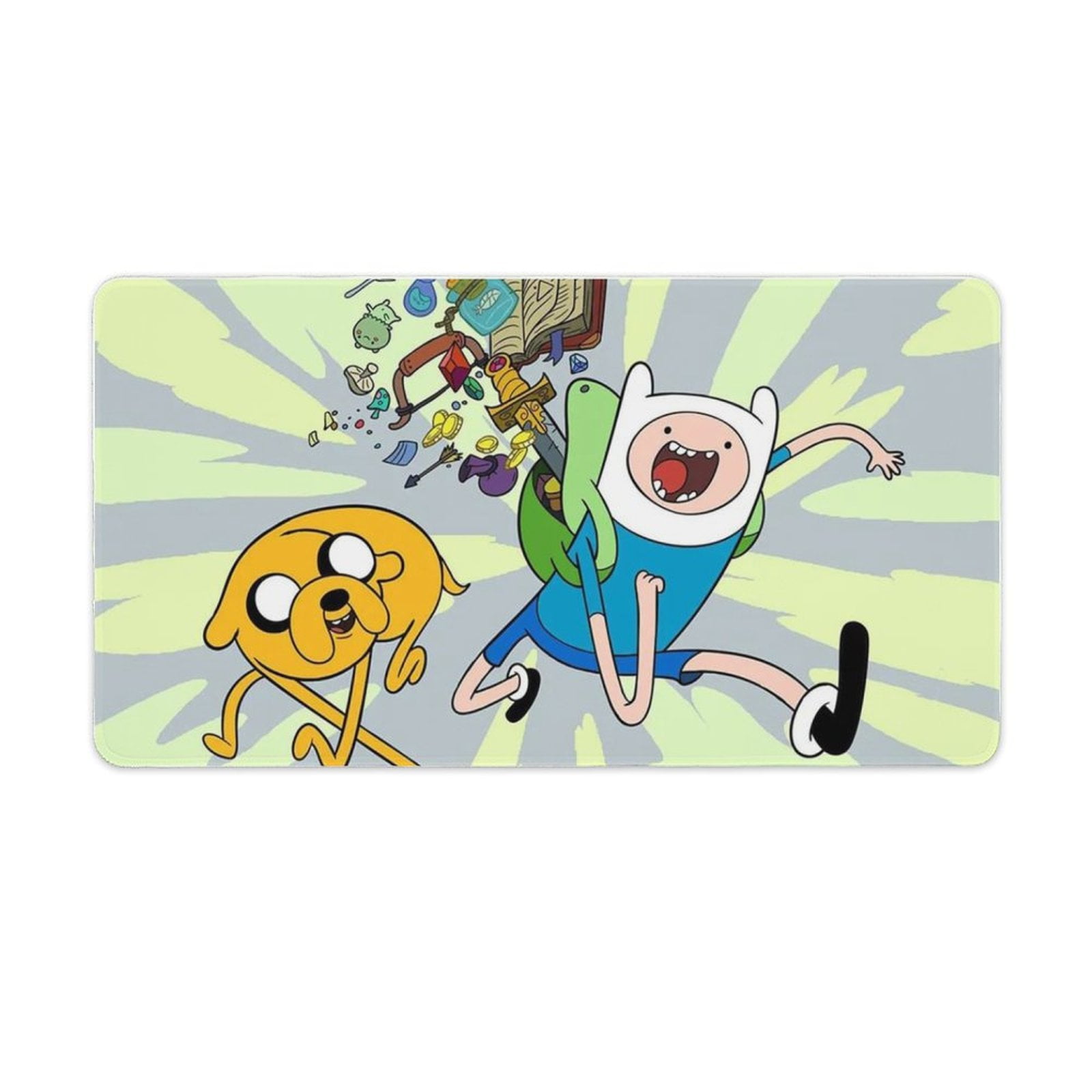 Cartoon Adventure Time Mouse Pad No-sliped Large Mousepad Extended ...