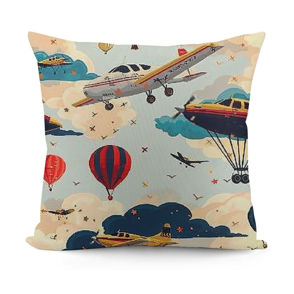 Cartoon Aircraft Bedding Set Full Size,Kids Boys Cute Airplane Fitted ...