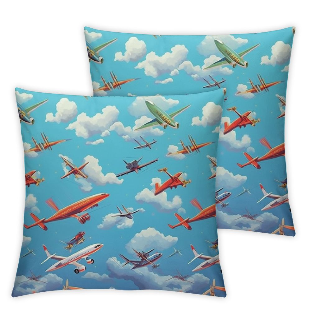 Cartoon Aircraft Fabric by The Yard, Cute Airplane Upholstery Fabric ...