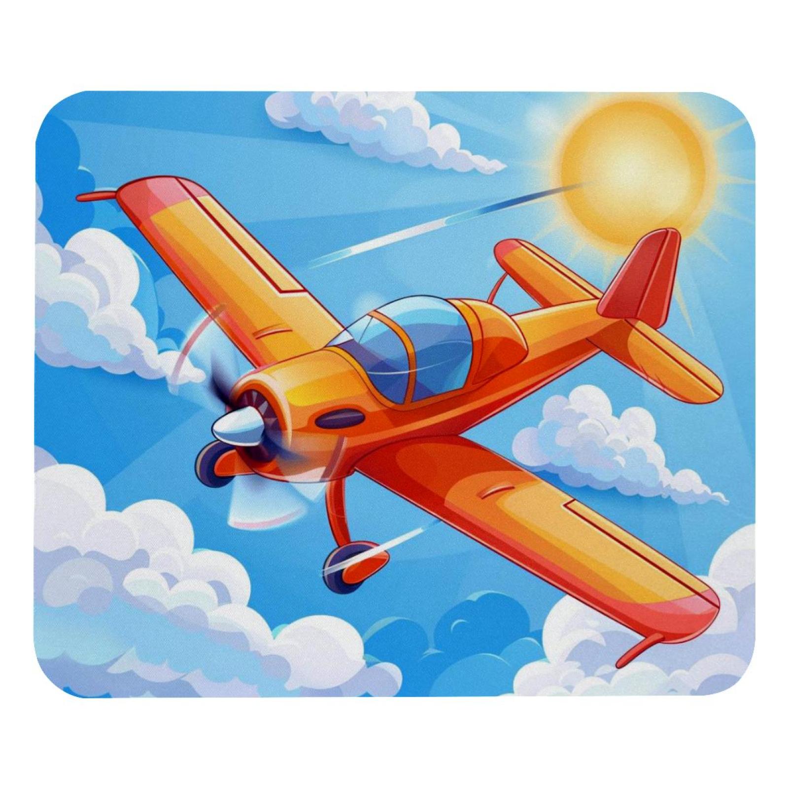 Cartoon Airplane Cute Mousepad, Non-Slip Mouse Pad, Office Desk Mat ...